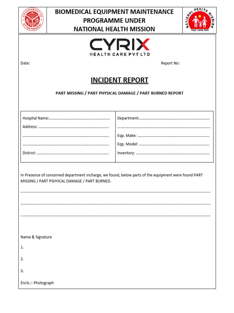 Incident Report - Panchanama | PDF