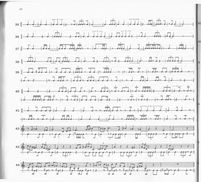 Cwiczenia Rytmiczne2 - Triole I Synkopy | PDF
