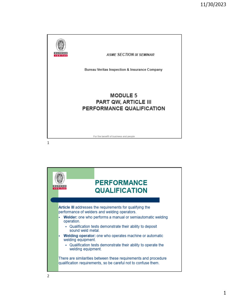 5 Section IX Part QW Article III | PDF | Welding | Construction