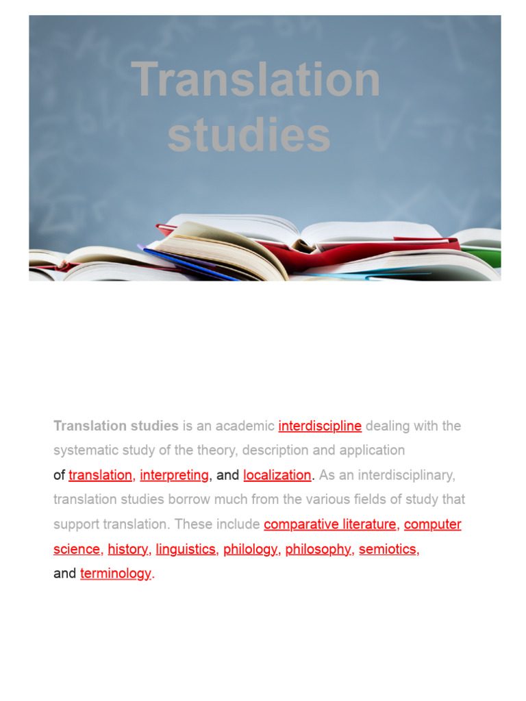 Translation As An Academic Dicsipline PDF | PDF | Linguistics | Liberal ...
