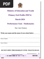 PEP Ability Test Practice Questions | PDF