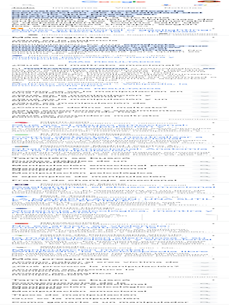 Que Es El Maltrato y Manipulacion en Vinculos Afe | PDF | Abuso infantil | Abuso psicológico