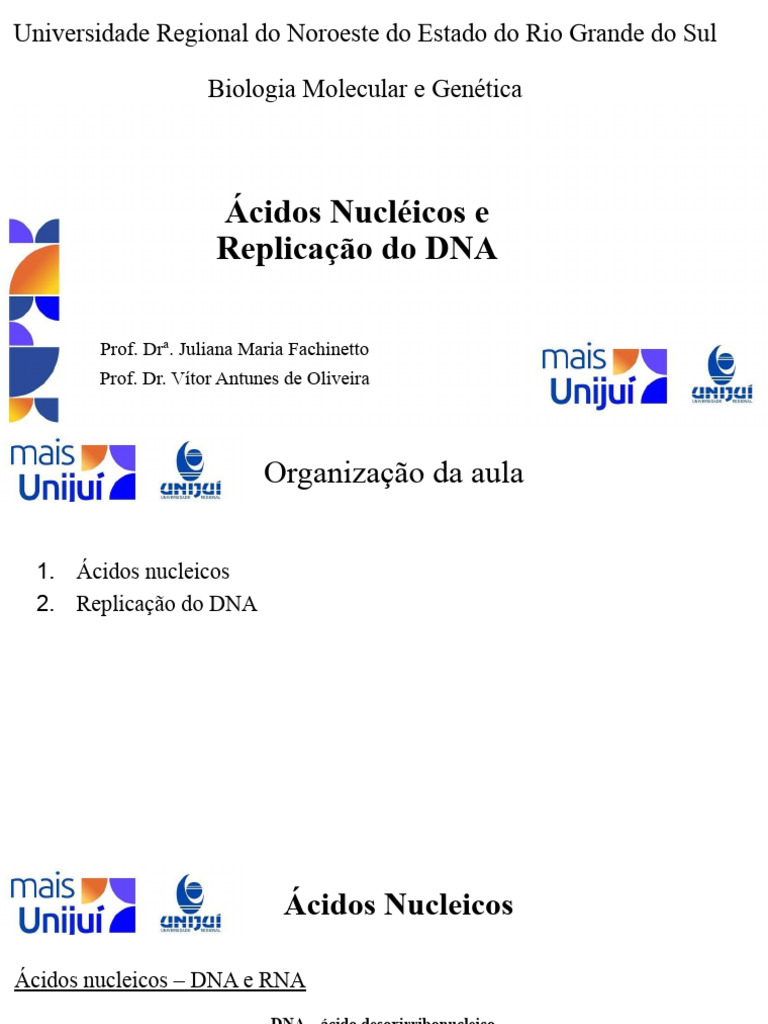 Estrutura e Replicação do DNA | PDF | Replicação de DNA | RNA