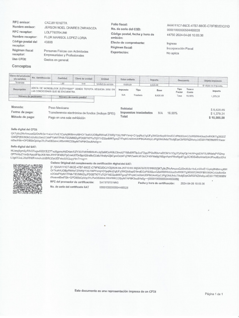 Fac Motor Cruz | PDF