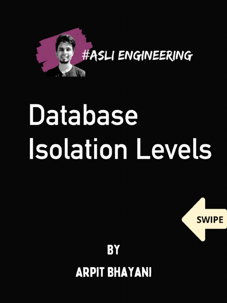 05 - Database Isolation Levels. | PDF