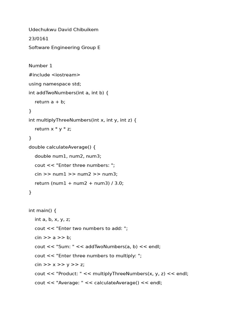 Cosc 202 Assignment | PDF