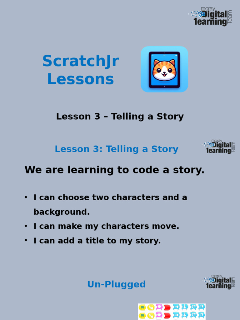 Scratchjr Lesson 3 Telling A Story | PDF