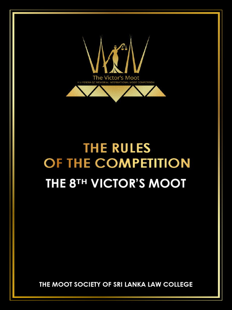 The 8th Victors Moot Rule Book | PDF | Justice | Crime & Violence