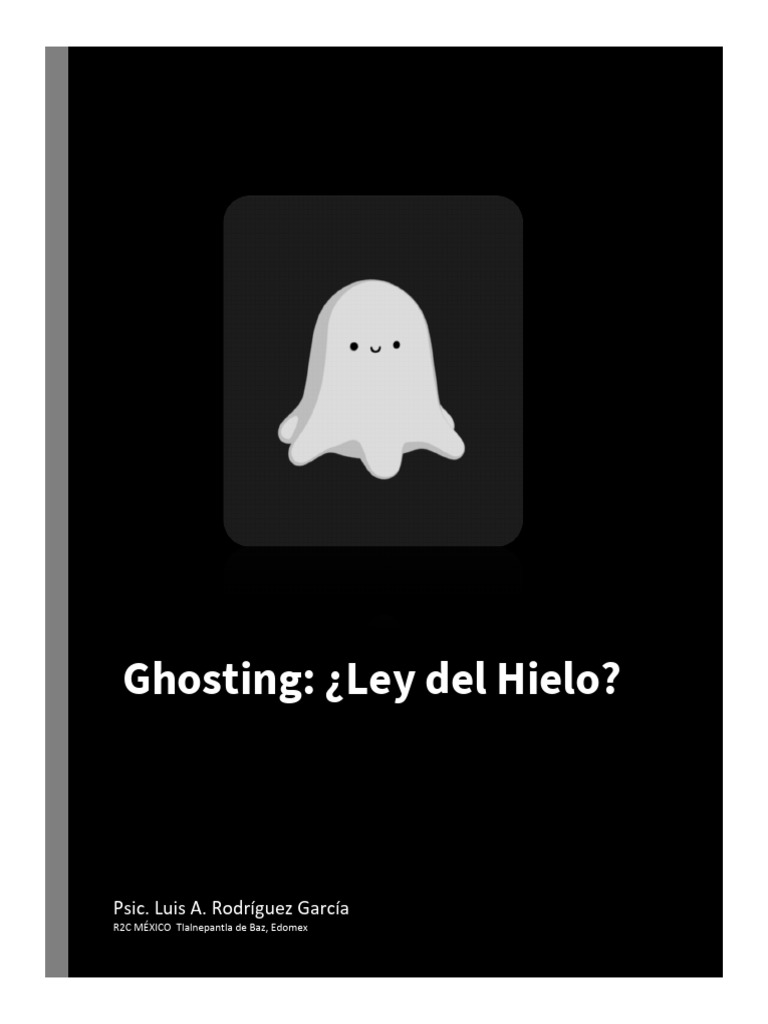 Manual de Ghosting | PDF | México | Sicología