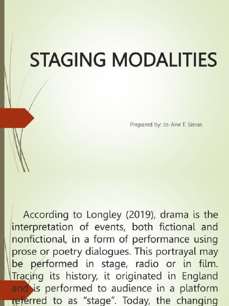 Staging Modalities | PDF
