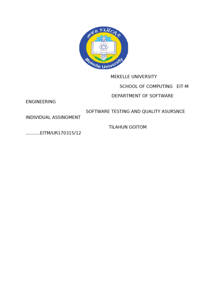 Software Testing Requirements Specification | PDF | Login | Software ...