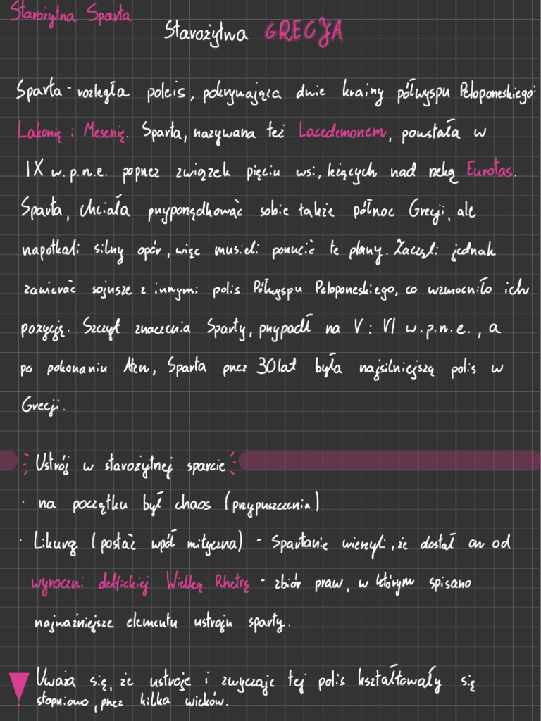 Starożytna Sparta | PDF