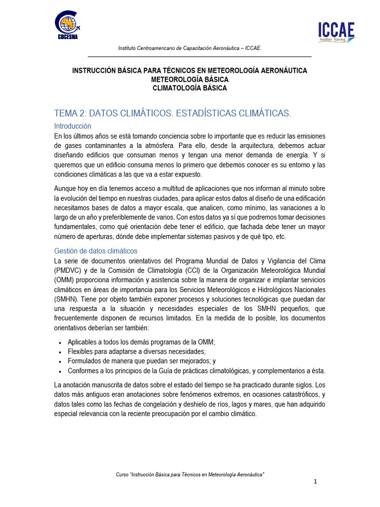 37 Tema Datos Climaticos | PDF | Media | Datos
