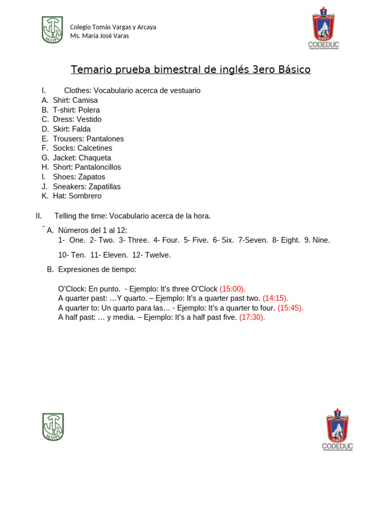 Temarios | PDF