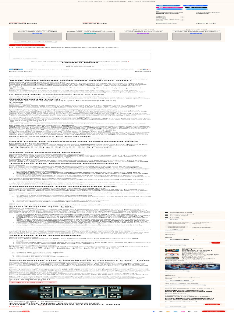 How To Password Protect and Encrypt PDF Documents - FileType:PDF | PDF ...