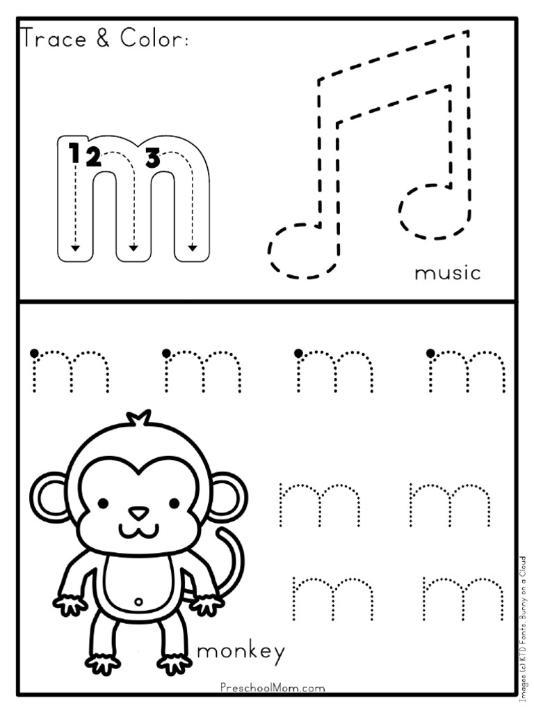 AlphabetTracing M Lowercase | PDF
