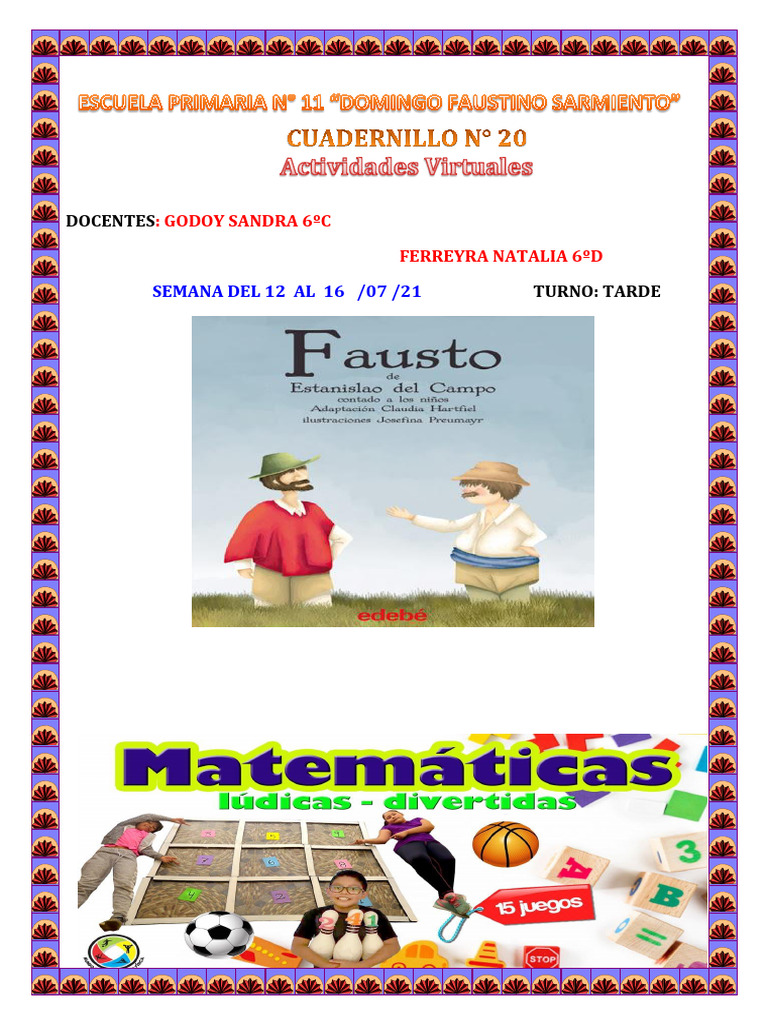 Cuadernillo N°20 Fausto PDF 1 | PDF | Reproducción | Plantas