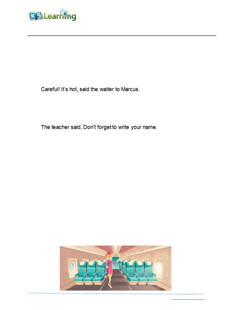 Grade 3 Quotation Marks Worksheet | PDF