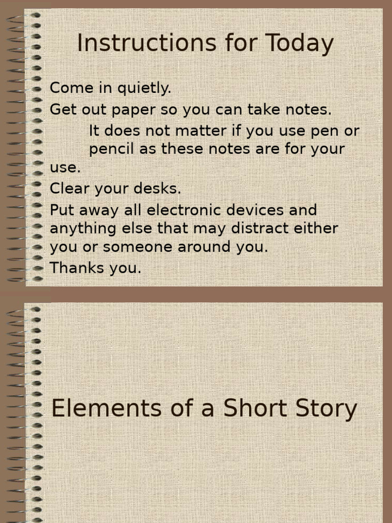 Short Story Assignment | PDF | Plot (Narrative) | Vocabulary