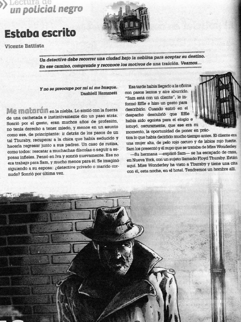 Cuento Policial Estaba Escrito | PDF