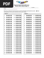 100 Multiple Choice Bubble Sheet | PDF | Test (Assessment) | Pedagogy