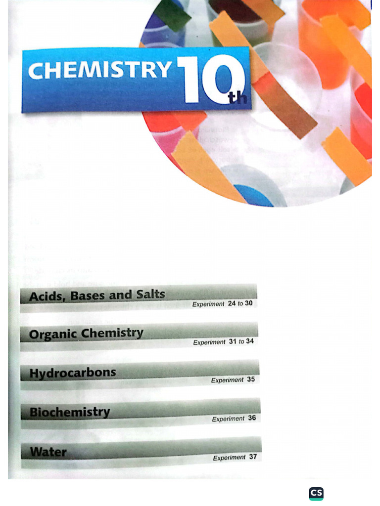 Chemistry 10th Practicals. | PDF