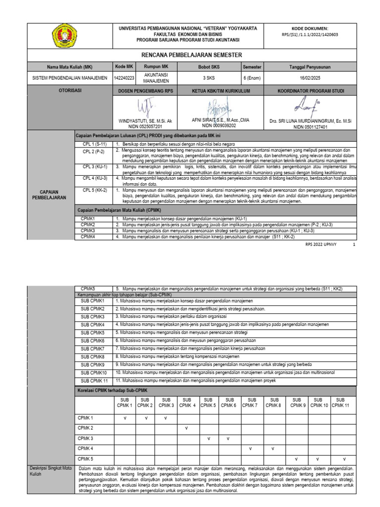 RPS OBE SPM - Review | PDF