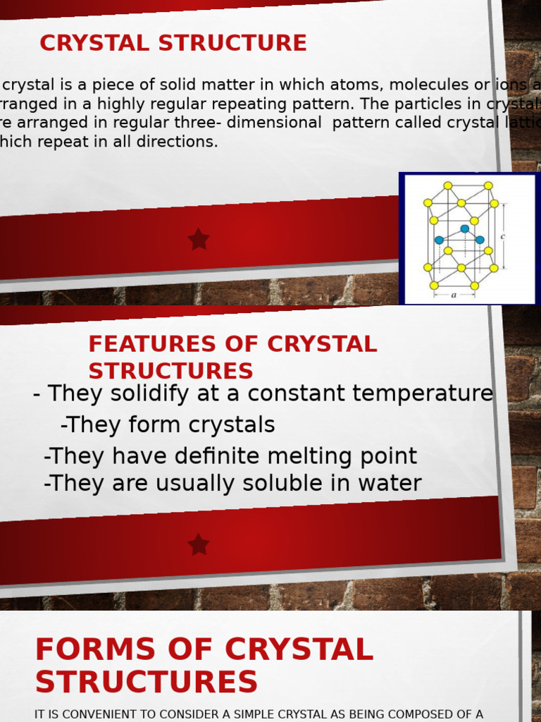 Crystal Structure | PDF