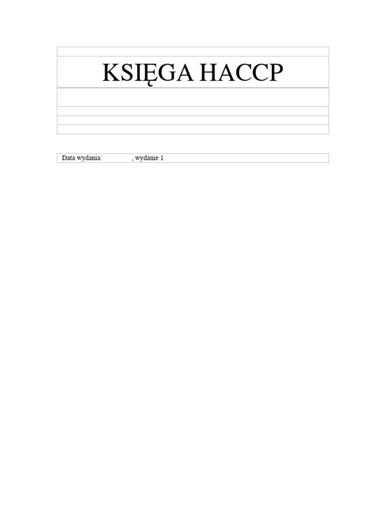 Ksi®ga Haccp | PDF