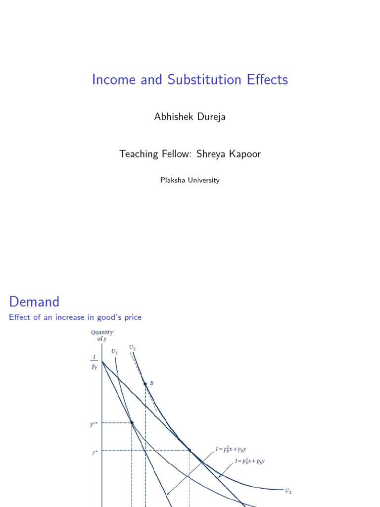 Income and Substitution Effect Part II | PDF | Economic Surplus | Demand