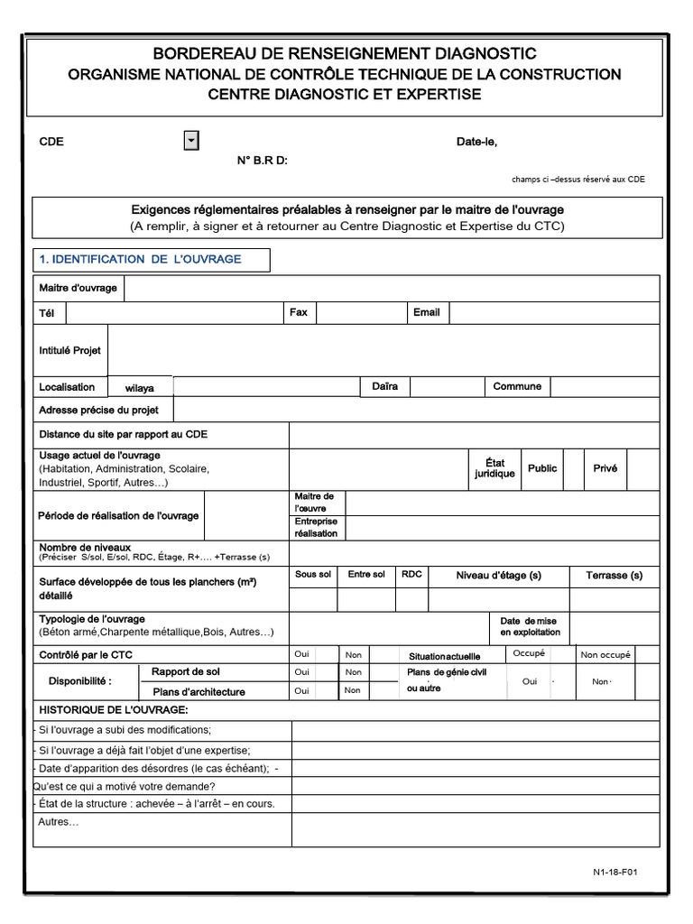 Bordereau de Renseignement | PDF
