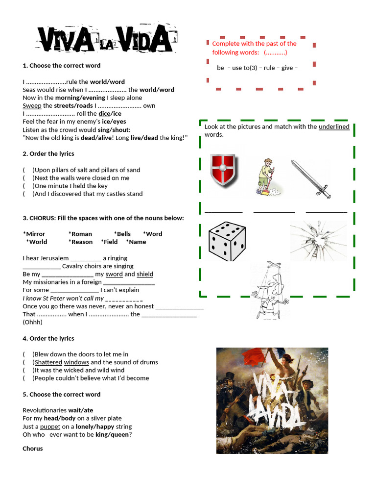 Activities viva-la-vida | PDF