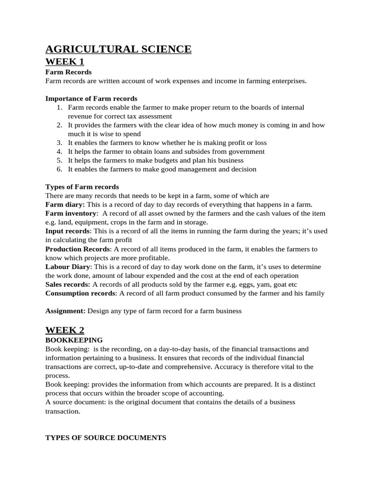 JSS 3 NOTES | PDF | Stocks | Bookkeeping