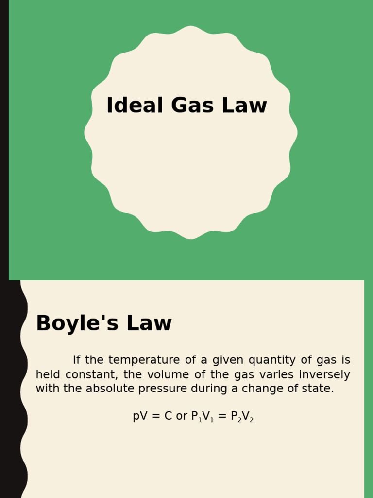 Ideal Gas Law | PDF | Gases | Heat