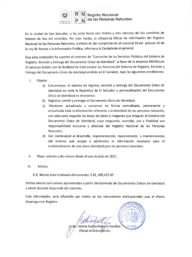 Contrato Dr Cafta 02 2020 | PDF