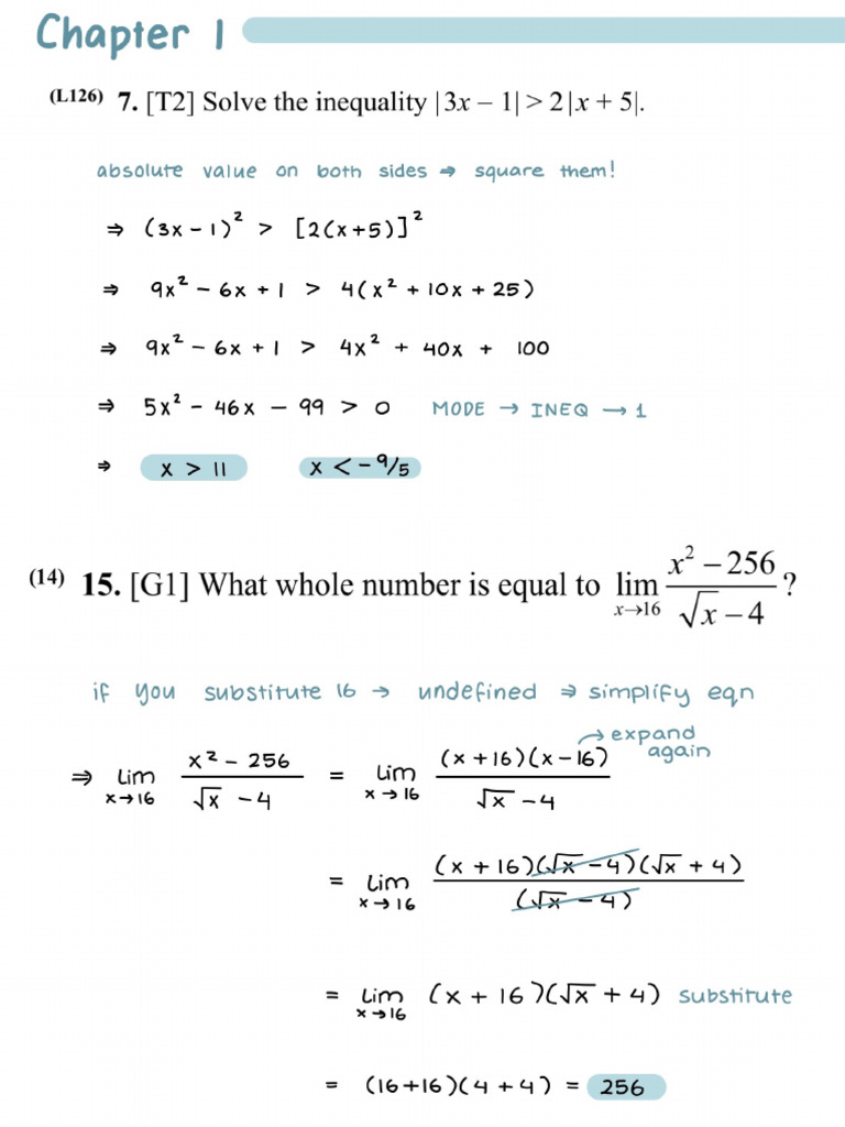 T1 Math Final All Assigned CQDs _ H | PDF