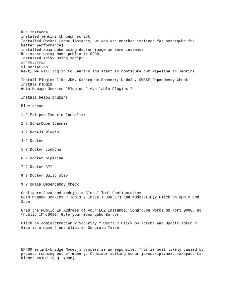 Jenkins Live Error | PDF