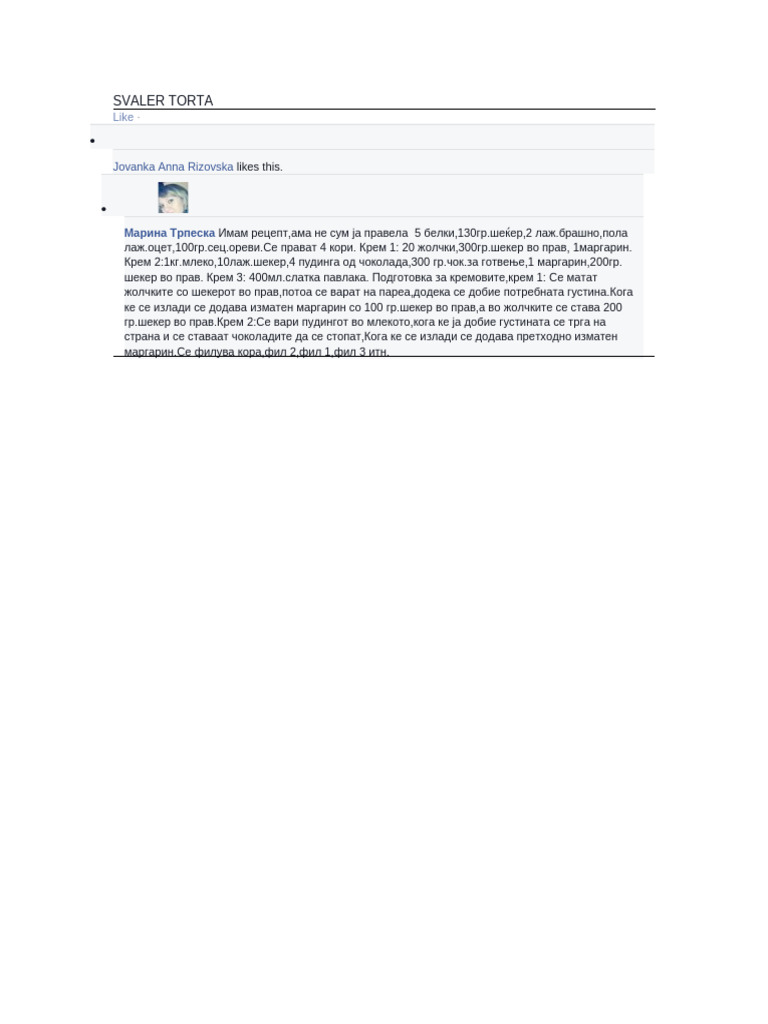 Svaler Torta | PDF