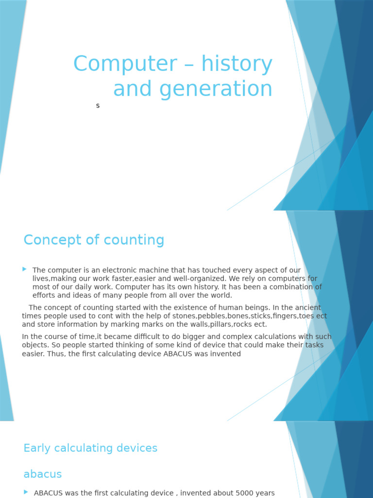 Fourth Generation Computer Overview | PDF | Integrated Circuit | Office ...