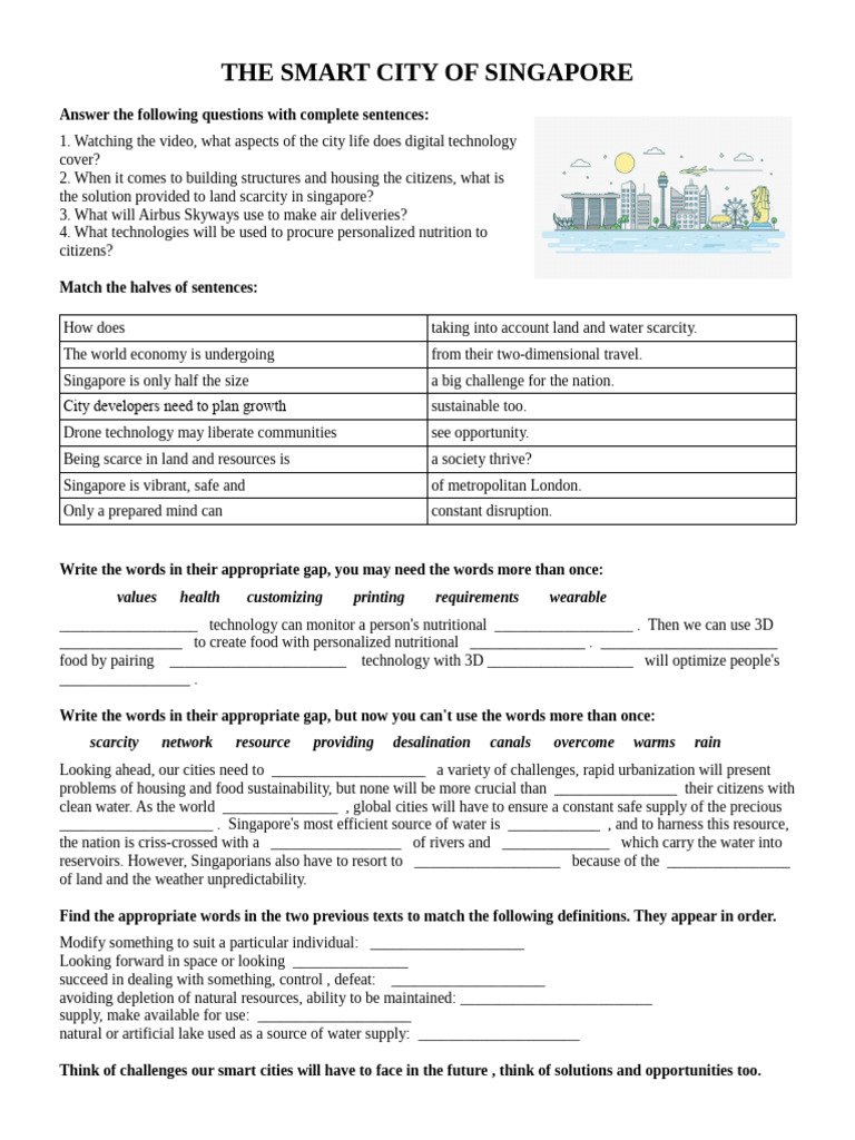 Smart City Solutions in Singapore | PDF | Water | Environmental Science