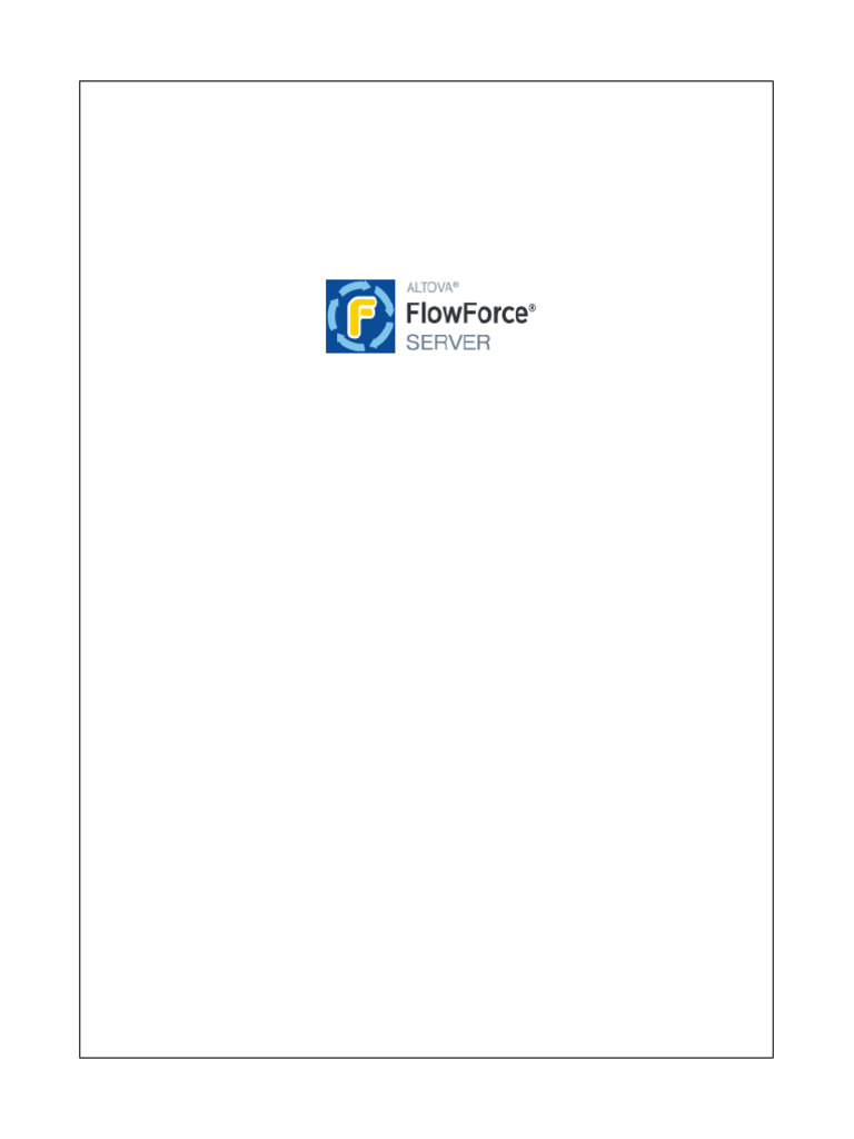 Altova FlowForce Server 2023 Manual | PDF | Transport Layer Security ...