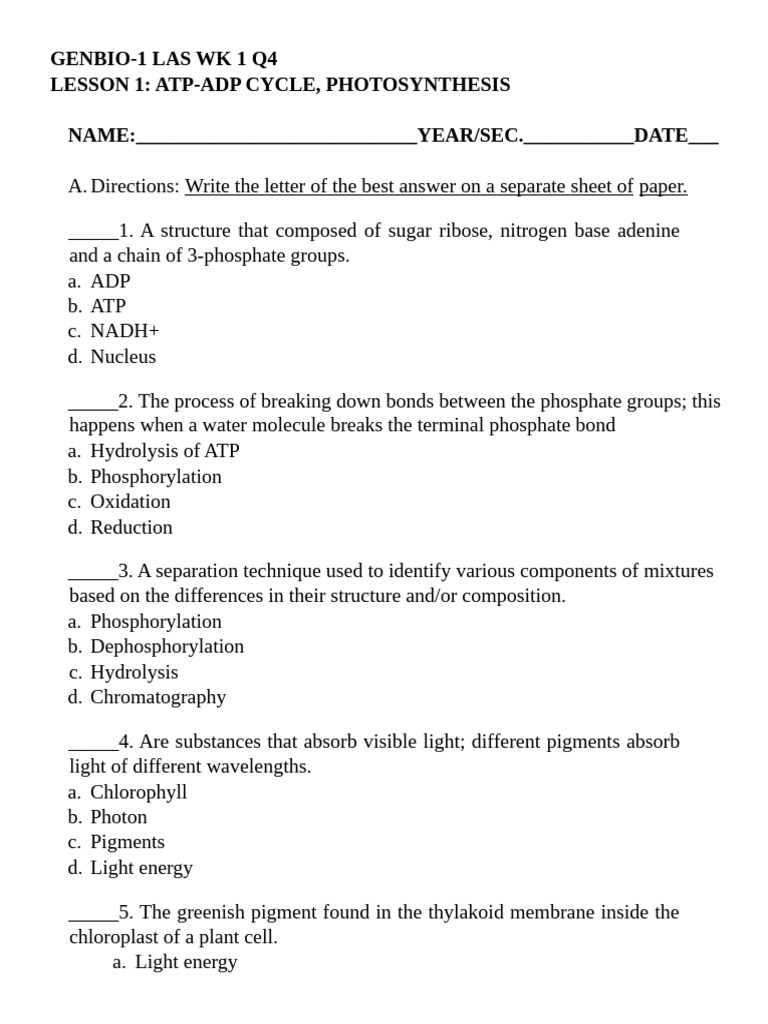 Genbio-1-Las-Wk1-Q4 7 | PDF