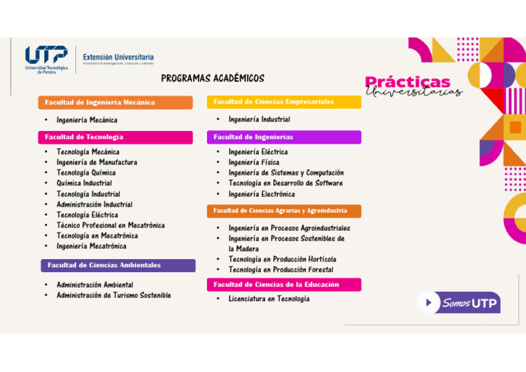 Programas Académicos_prácticas Universitarias | PDF