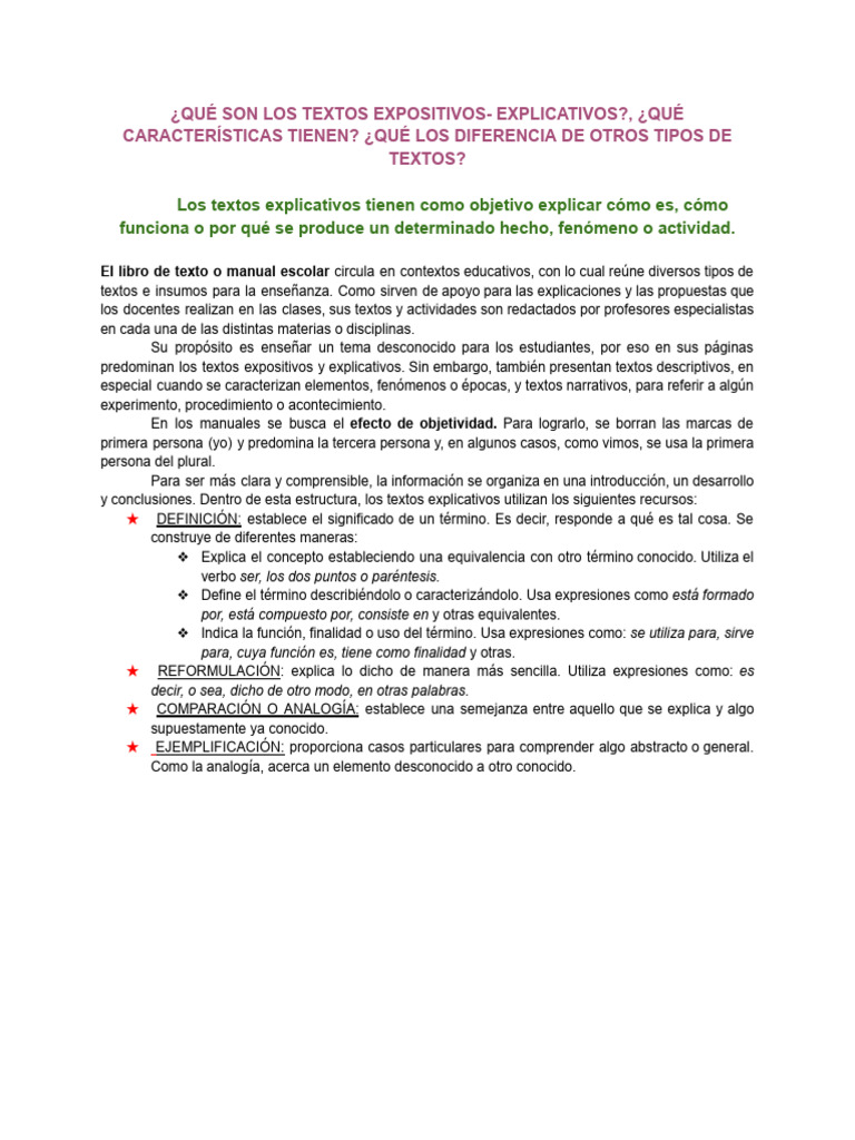 ¿Qué Son Los Textos Expositivos - Explicativos | PDF | Analogía