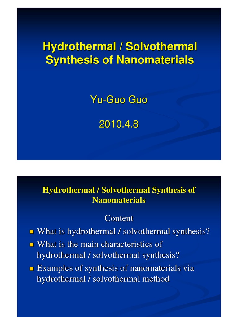 No.04-Hydrothermal Synthesis of Nanomaterials-GUO | PDF | Zeolite ...