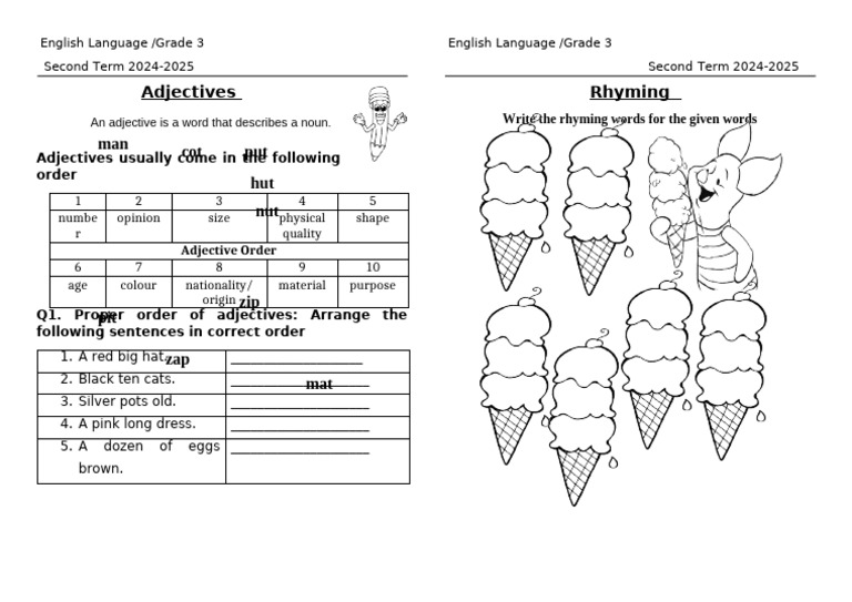 Adjectives Below Average FF | PDF