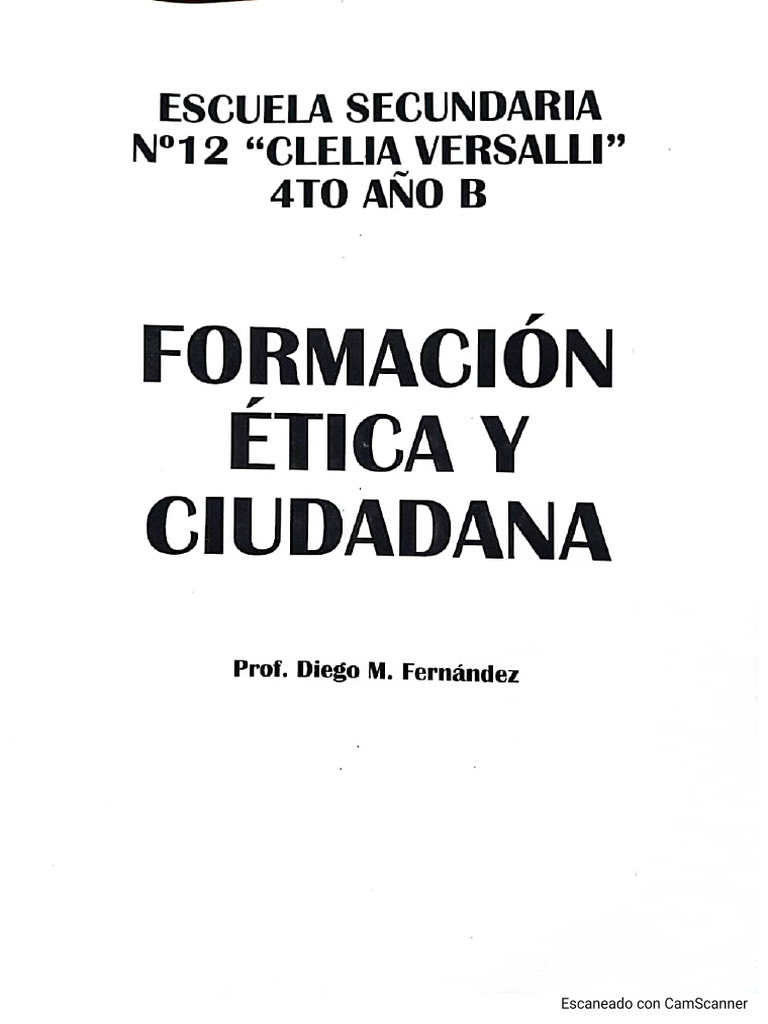 FORM. ÉTICA Y CIUD. 4TO B DIEGO (39B-N) $2300 | PDF