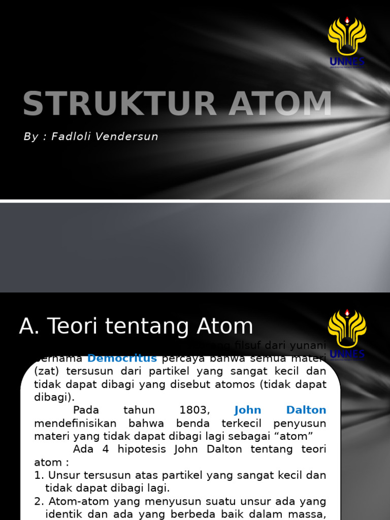 Perkembangan Model Atom | PDF