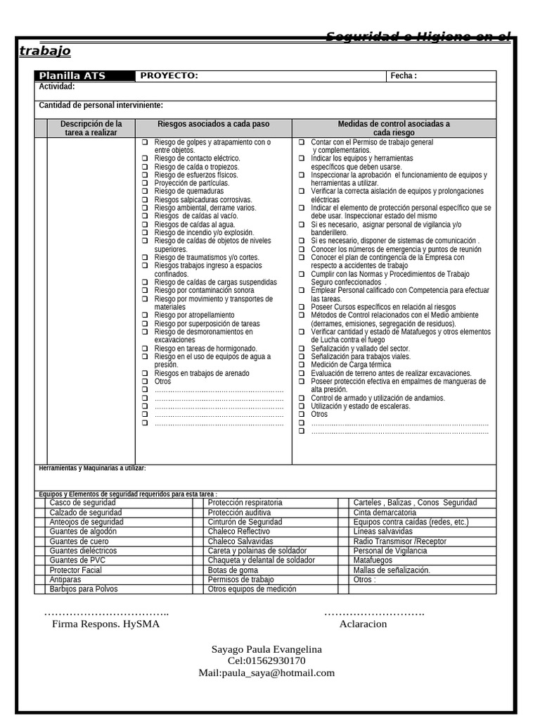 Planilla ATS Mio | PDF