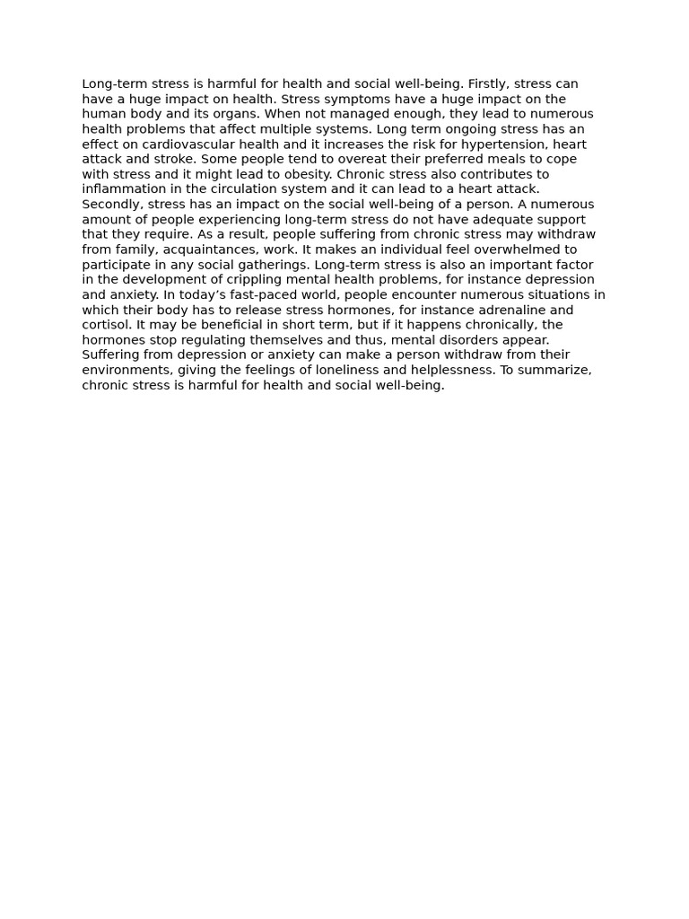 Paragraph Stress | PDF